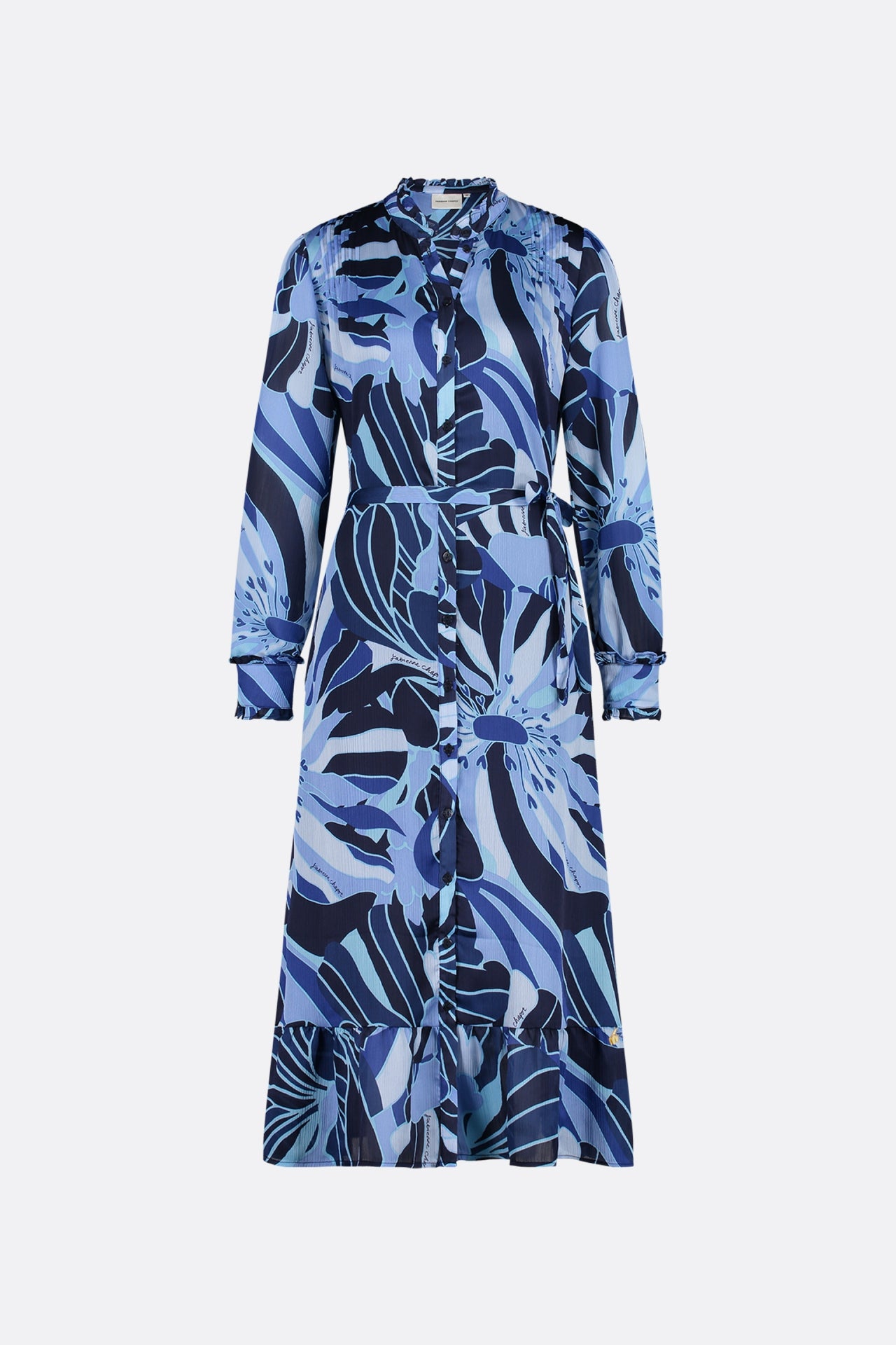Marina Dress | Navy/Summer Blue – Fabienne Chapot
